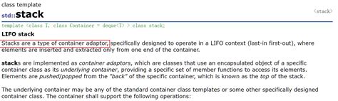 【c】stack和queue容器适配器、dequequeue Stack Csdn博客