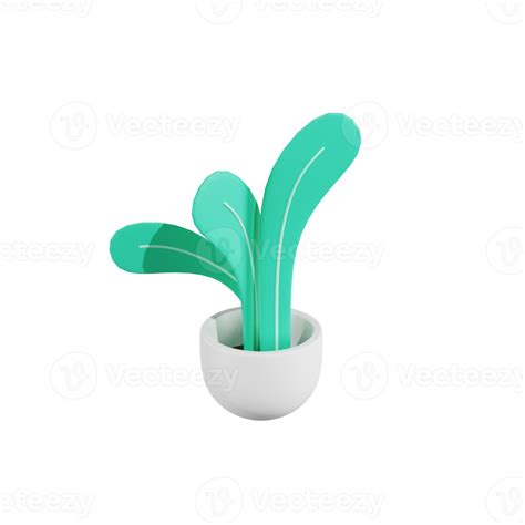 Green Plant 3d Illustrations 10838715 Png