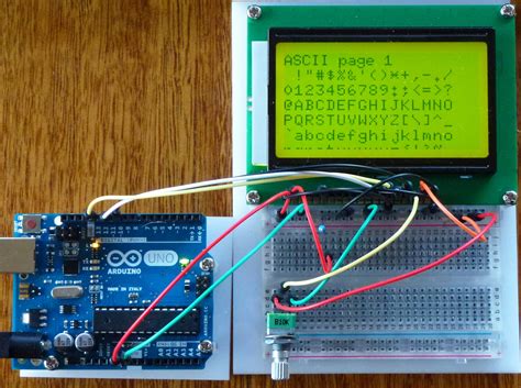128x64 Parallelserial Glcd Using St7920 Controller Sketch And Mega2560 Pinout Displays