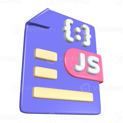 Javascript File 3d Illustration Icon 45552321 Png