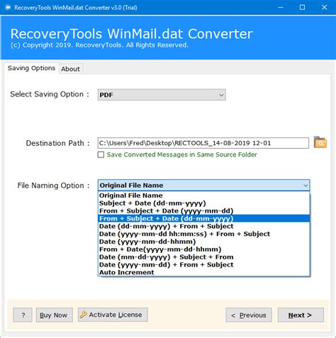 Winmail Dat To PDF Converter Tool Export TNEF Files To PDF