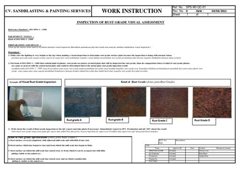 Rust Grade Visual Assessment Download Free Pdf Rust Industrial