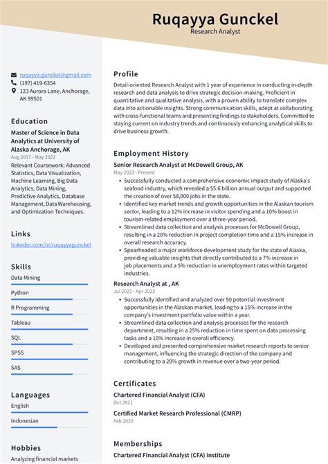Top 17 Research Analyst Resume Objective Examples