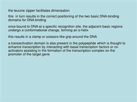 Ppt Leucine Zippers Powerpoint Presentation Free Download Id4801503