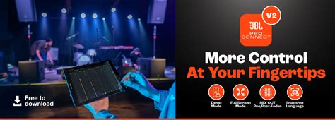 JBL Professional Introduces JBL Pro Connect App V2 For JBL Portable PA Speakers And Systems