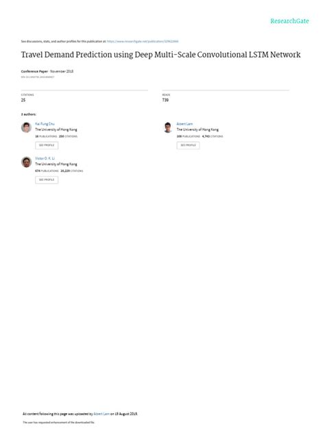 Travel Demand Prediction Pdf Deep Learning Artificial Intelligence