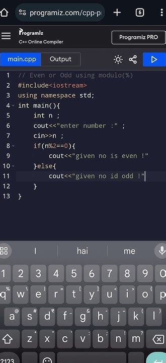 Even Or Odd Number Kese Pata Krencoding Learning Shorts Youtube