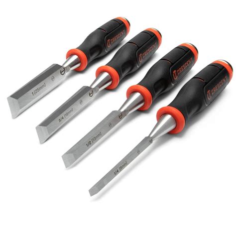 4 Pc Wood Chisel Set Construction Chisel Crescent Tools