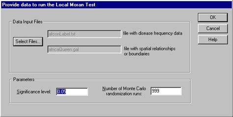 Local Moran With Two Files