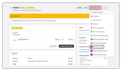 Shopify Shipping With FedEx Single Label Generation