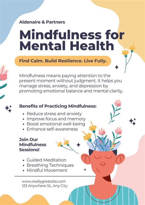 Free Printable Editable Mental Health Flyer Templates Canva