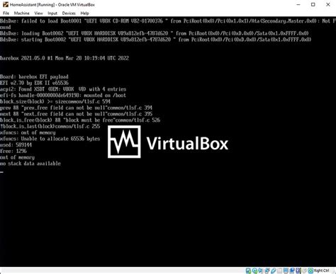 My Home Assistant Wont Boot Using Virtual Box Home Assistant Os