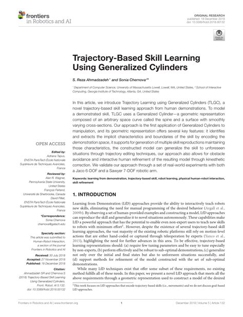PDF Learning Generalizable Robot Skills From Demonstrations In Cluttered Environments