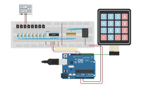 Circuit Design Contador Tinkercad