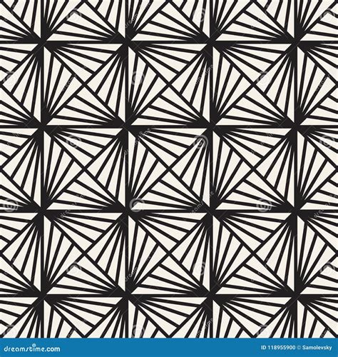 Vector Seamless Subtle Lattice Pattern Modern Stylish Texture With Monochrome Trellis