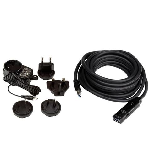 Startech Com Usb Aaext M Ft Active Usb Extension Cable With Ac Power Adapter