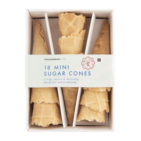 Mini Sugar Cones 18 Pk Za