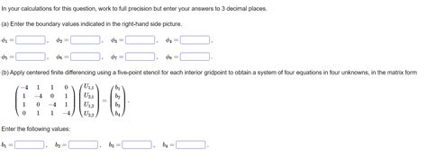 Solved Consider The Finite Difference Solution To The