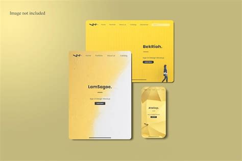 Premium Psd Top View Screen Mockup For Showcasing Your Ui Design To Clients