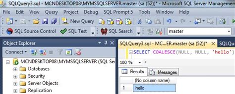 Differences Between IsNull And Coalesce Functions In SQL Server 2012