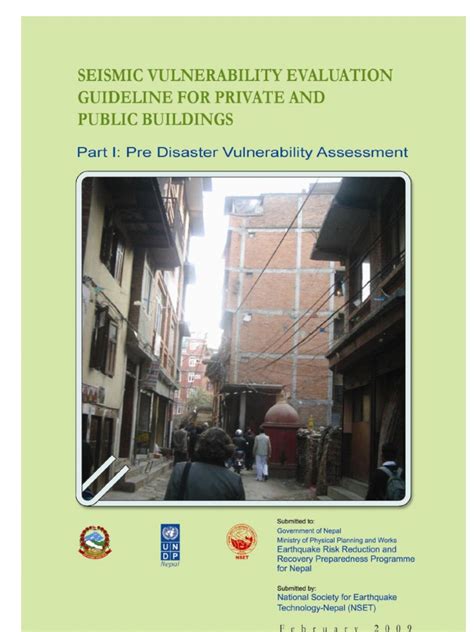 Seismic Vulnerability Evaluation Guideline Part I Final Pdf