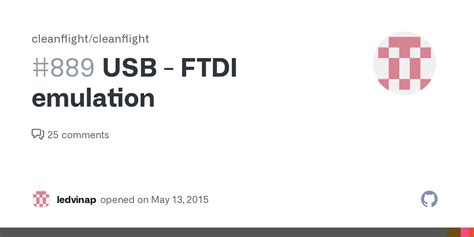 Usb Ftdi Emulation · Issue 889 · Cleanflightcleanflight · Github