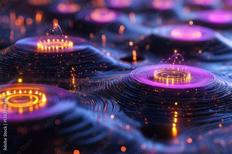 Futuristic Visualization Of Qubits In A Complex Energy Grid Featuring Luminous Nodes And