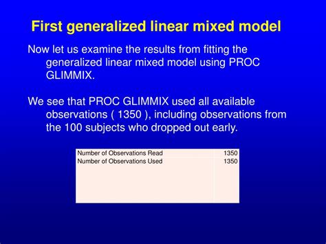 Ppt Generalized Linear Mixed Modeling And Proc Glimmix Richard Charnigo Powerpoint
