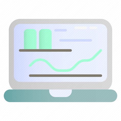 Analytics Laptop Graph Data Computer Chart Analysis Icon Download On Iconfinder