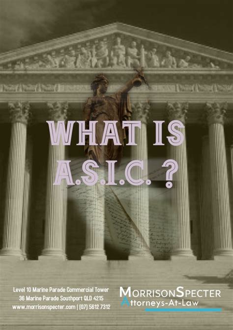 What Is A S I C MORRISON SPECTER