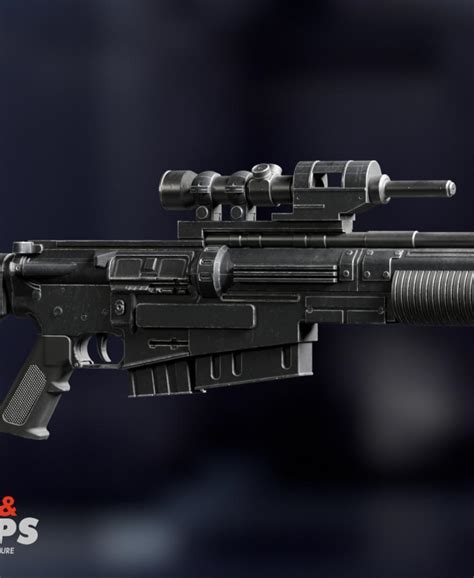 Westar 35 Carbine Blaster With Modular Attachments Star Wars 3d