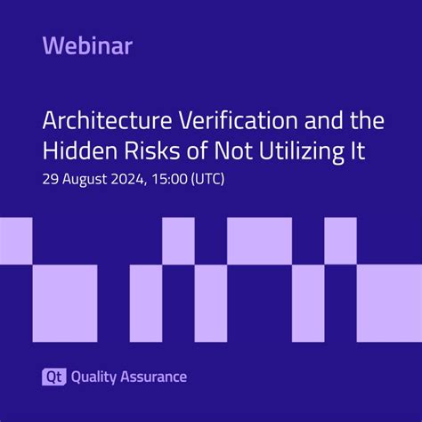 Join Us On August 29th For A Roundtable On Architecture Verification In