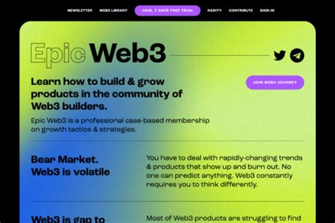 Epic Web3 Webflow