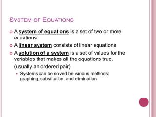 Chapter 3 Linear Systems PPT