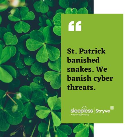 Sleepless Stryve On Linkedin Cybersecurity Infosec Stpatricksday