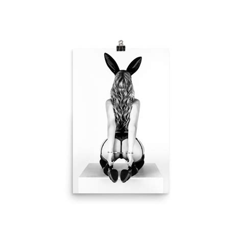 Bdsm Poster Bdsm Print Bdsm Bunny Fetish Bunny Sexy Bunny Pinup Girl In