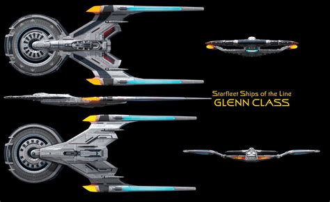 Glenn Class Starship High Resolution By Enethrin On Deviantart