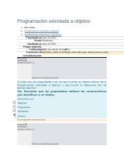 Programación orientada a objetos Semana docx Programación orientada a objetos Mis cursos