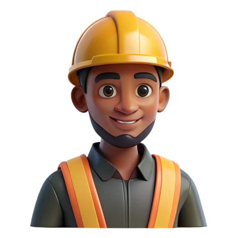 Extraordinary Contemporary Construction Worker Silhouette Side View