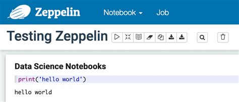 Zeppelin Data Science Notebooks