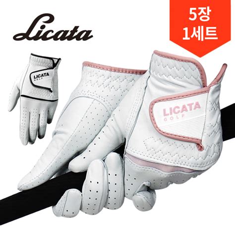 핫딜 5개1세트리카타 프리미엄 올양피 여성 양손장갑 딜팡 골프용품 전문쇼핑몰