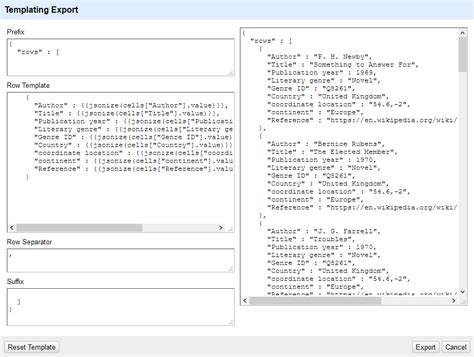 Exporting Your Work Openrefine