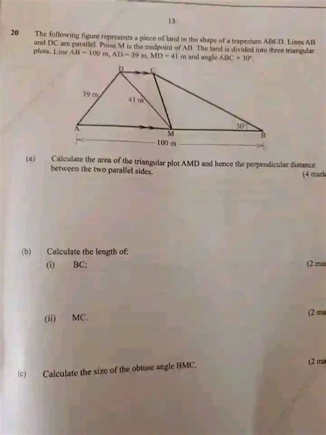 A Calculate The Area Of Triangular Plot AMD StudyX