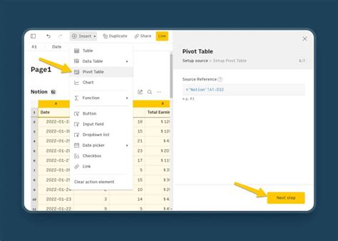how to create charts in notion using rows free method