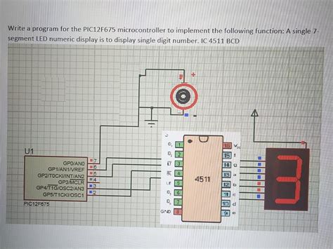 Solved Write A Program For The Pic12f675 Microcontroller To