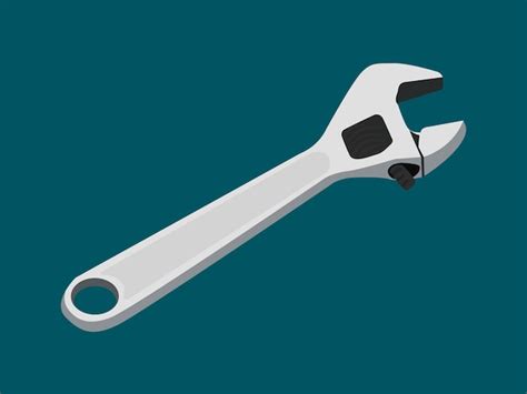 Premium Vector Wrench Hand Tool Wrench Spanner Technic