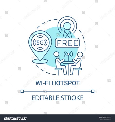 Wi Fi Hotspot Blue Concept Icon Free Stock Vector Royalty Free Shutterstock