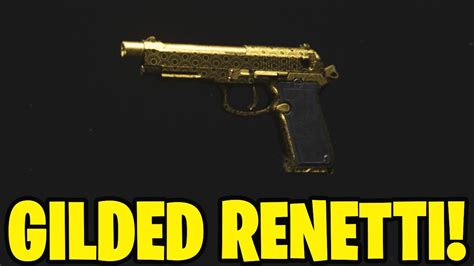 Fastest Way To Unlock Gilded Camo Renetti In Cod Mw3 Mw3 Renetti Camo Guide Mw3 Gold Camo