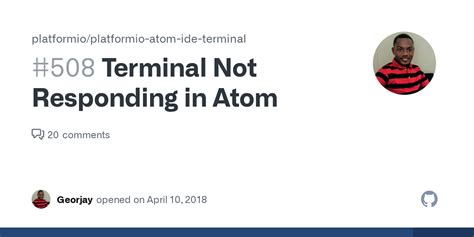Terminal Not Responding In Atom · Issue 508 · Platformioplatformio Atom Ide Terminal · Github