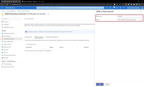 How To Register Business Central App With Api Permissions In Azure Portal Navuser